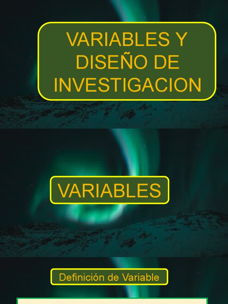 Variables y Diseño de Investigacion | PDF | Diseño de la investigación ...