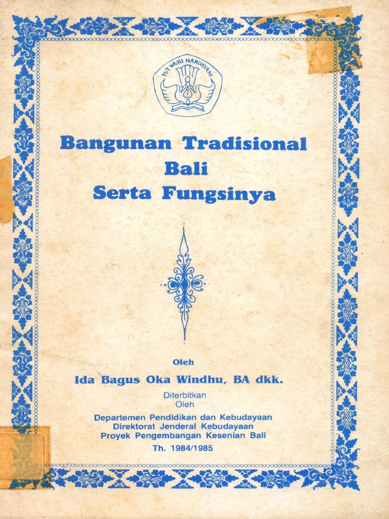 Rerajahan Bangunan Tradisional Bali | PDF