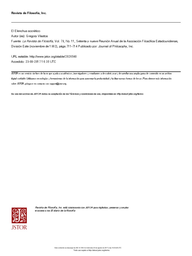 The Socratic Elenchus - En.es | PDF