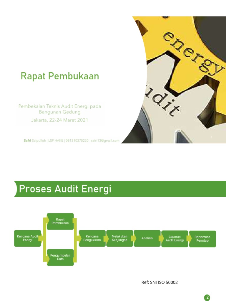 Energya Audit Training - Kick Off Meeting | PDF | Audit | Nature