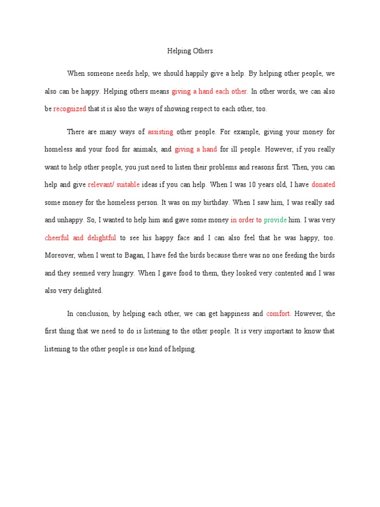 The Rewards of Listening and Lending a Helping Hand: Finding Happiness ...