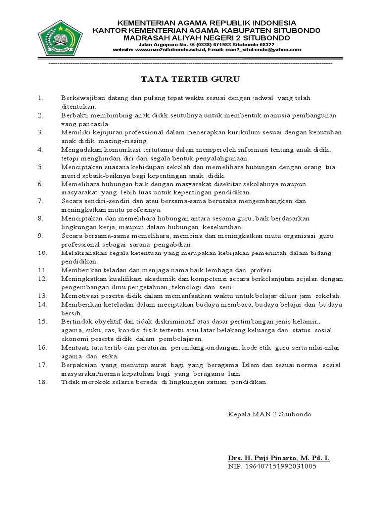 2b. TATA TERTIB GURU | PDF