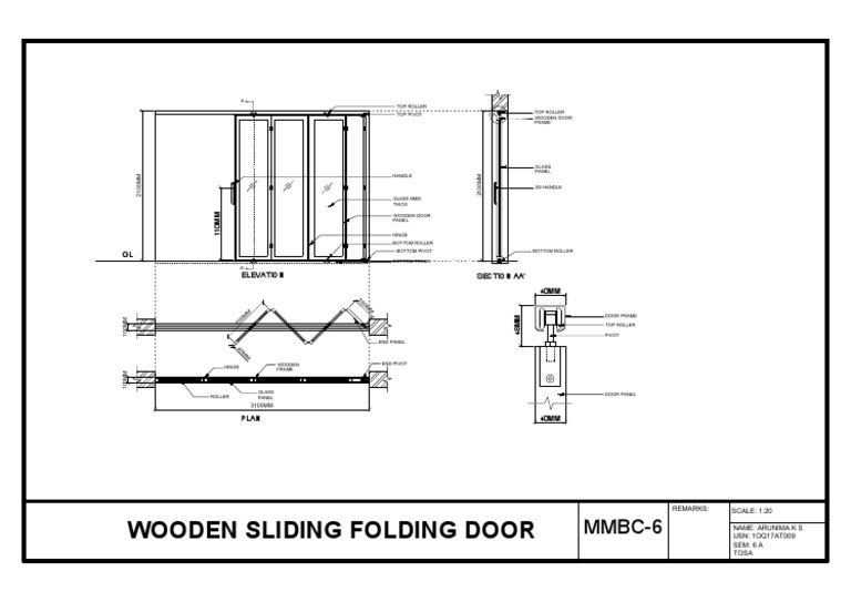Wooden Sliding Folding Door: MMBC-6 | PDF | Door | Building Technology