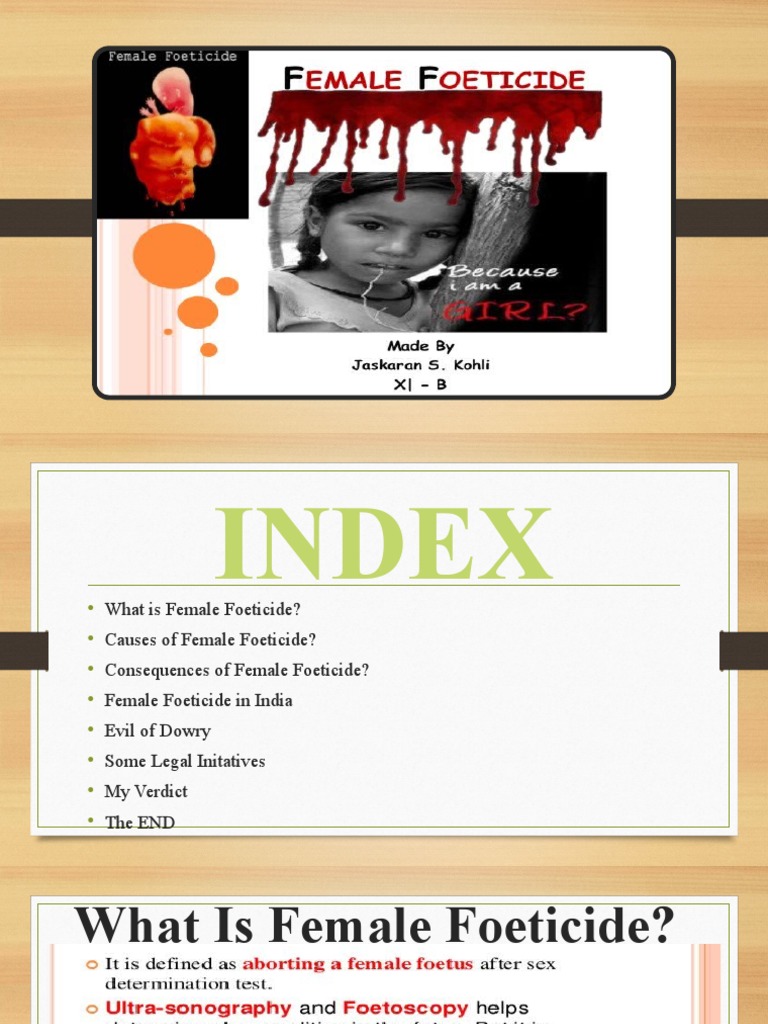 Female Foeticide | PDF | Self-Improvement