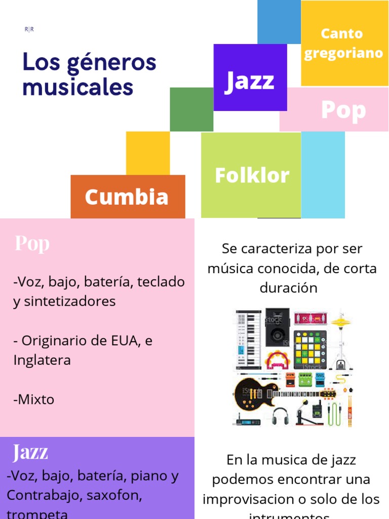 Clasificación de géneros musicales | PDF | Poesía