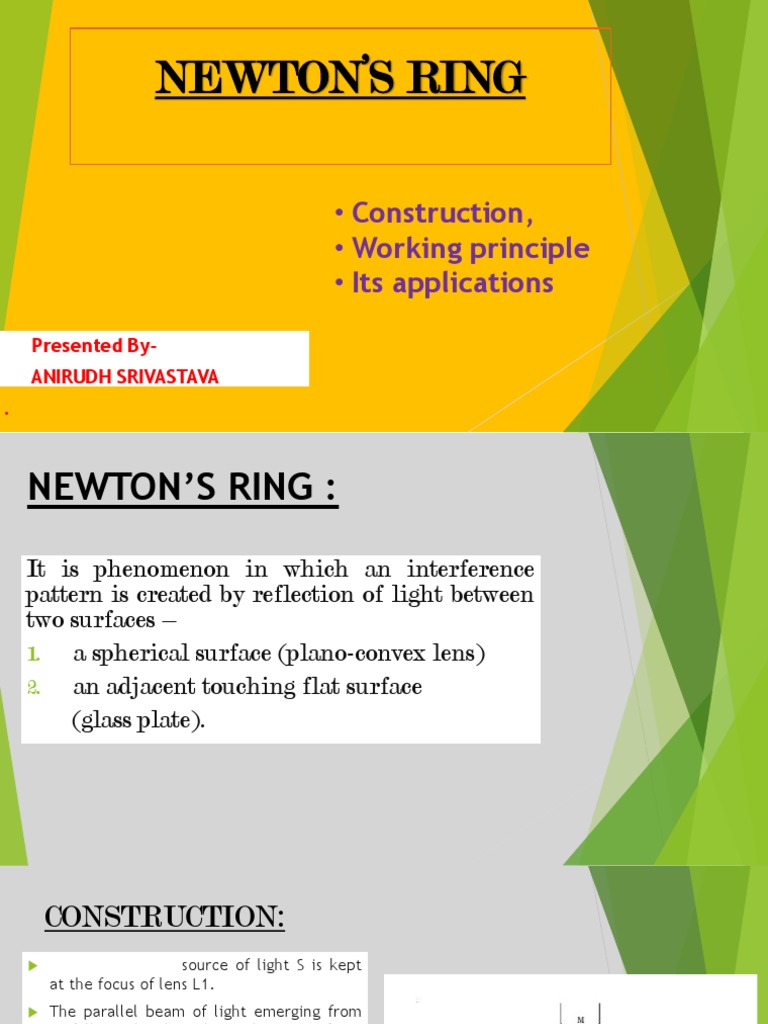 Newton's Rings: Construction and Applications | PDF