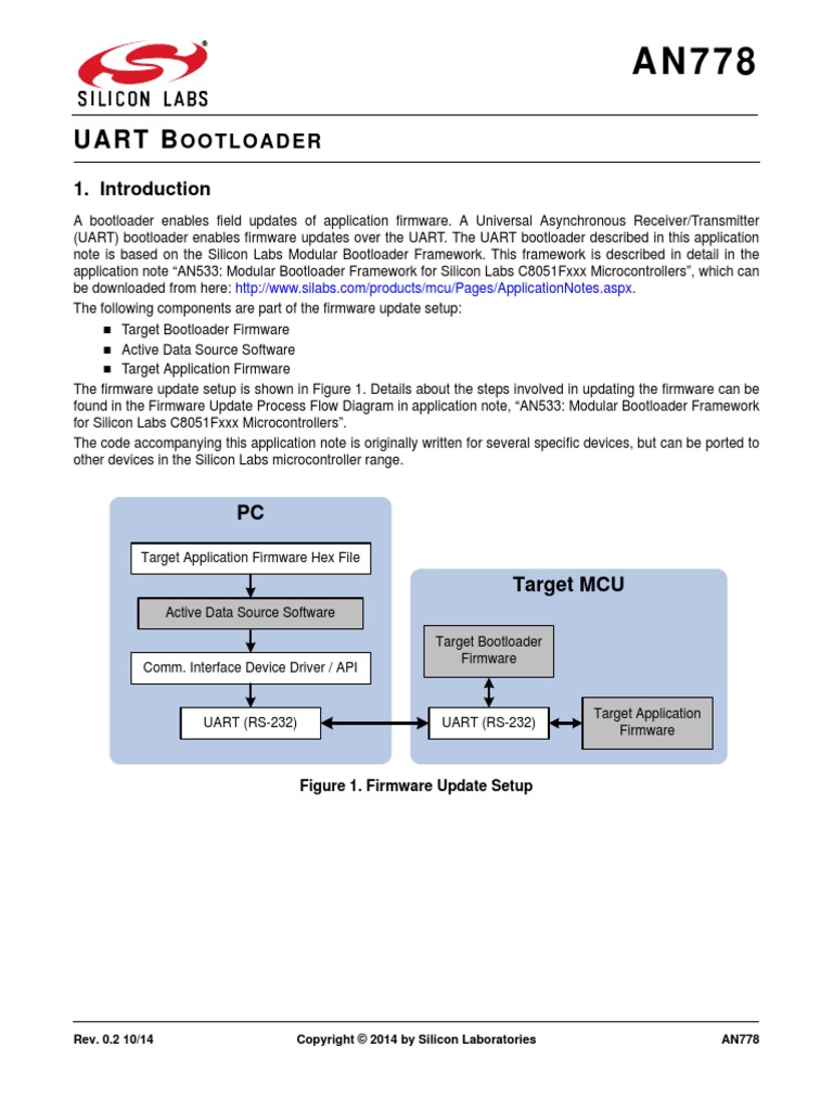 AN778 - UART Bootloader | PDF | Booting | Microcontroller