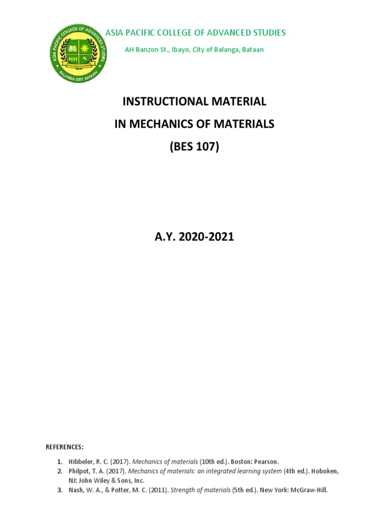 Lesson 13 Buckling of Slender Columns | PDF | Buckling | Column