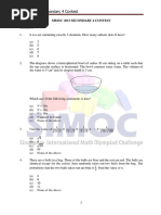 AMO 2023 Secondary 2 Grade 8 Contest Paper | PDF | Area | Mathematics