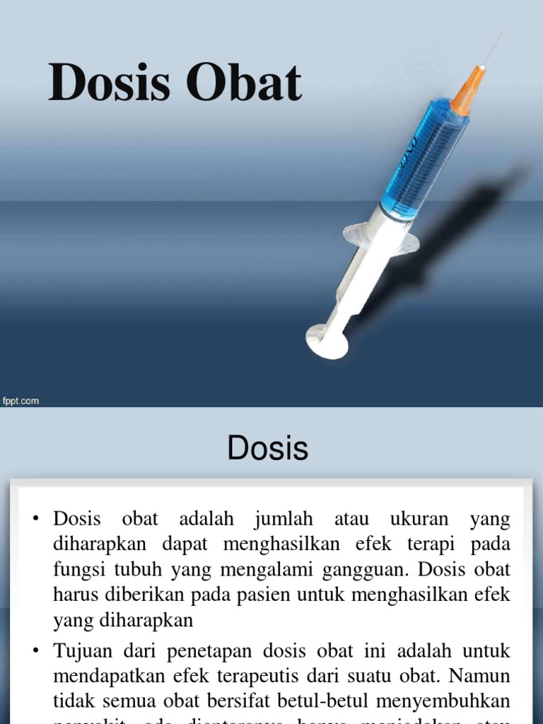 3 Dosis Obat | PDF