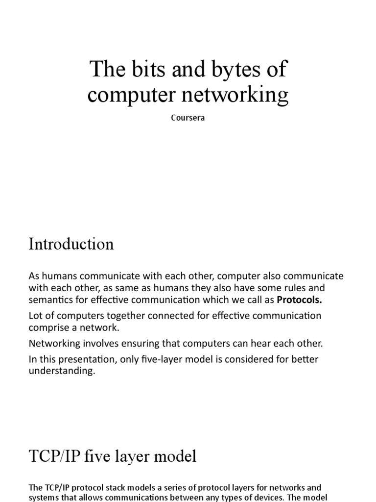 The Bits and Bytes of Computer Networking | PDF | Domain Name System ...