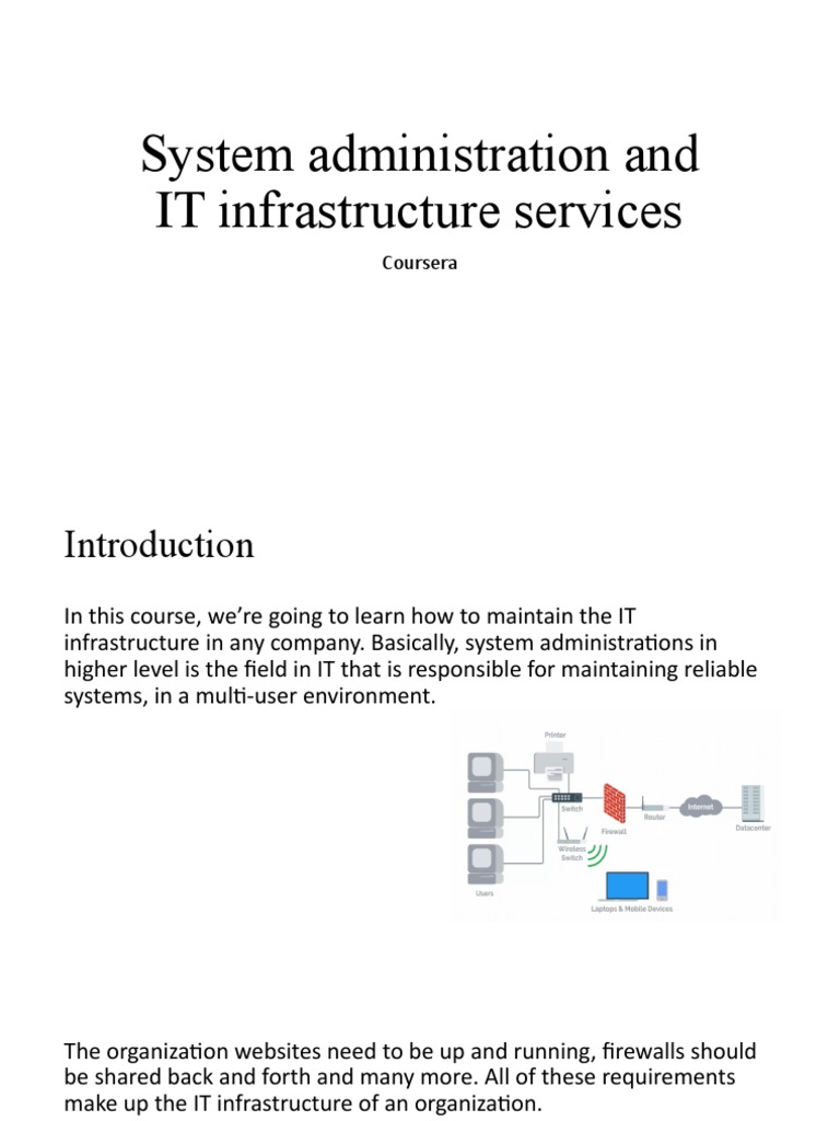 System Administration and IT Infrastructure Services | PDF | Backup ...