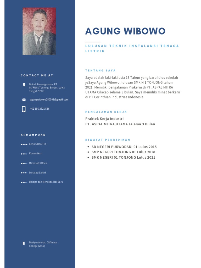 Agung Wibowo CV | PDF