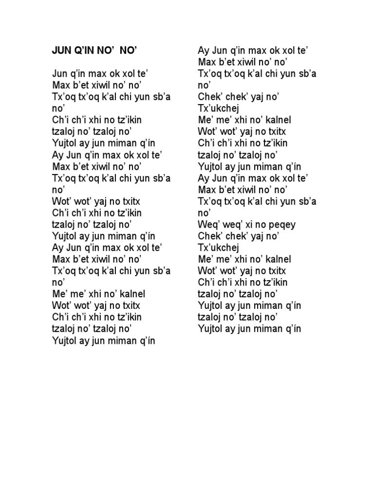 Canto Qanjobal | PDF