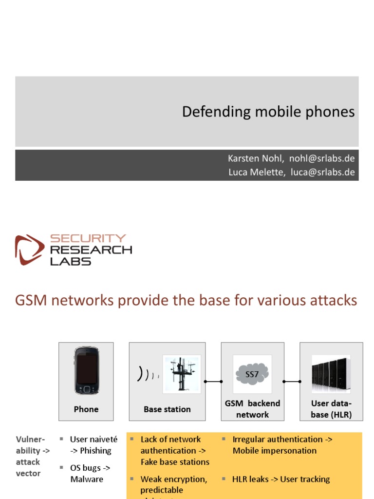 GSM Security: Defending Mobile Phones | PDF | Gsm | Security Technology