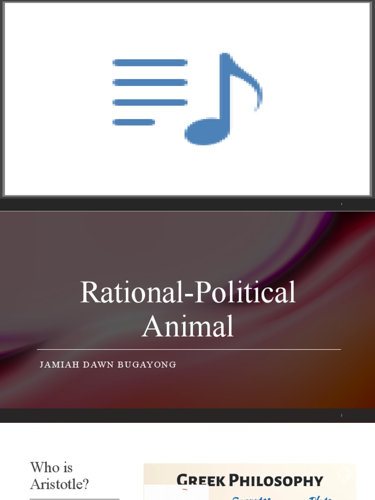 Rational Political Animal | PDF | Reason | Aristotle