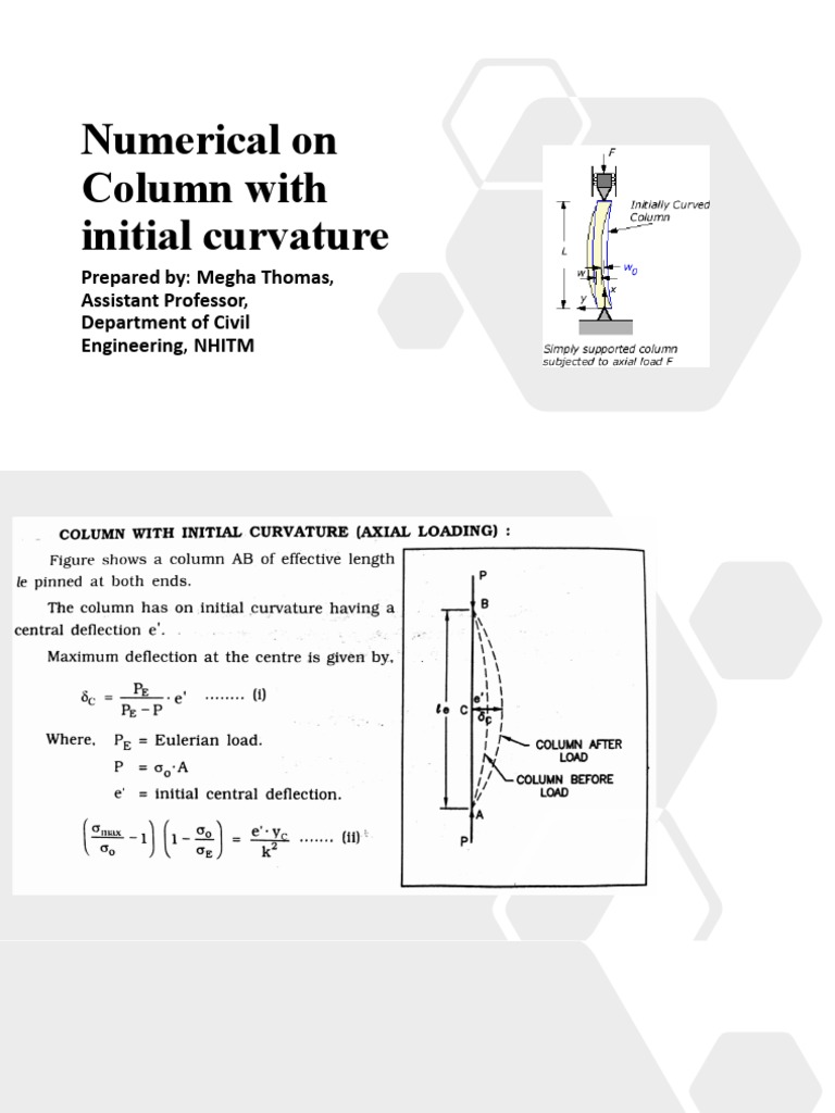 Column With Initial Curvature | PDF