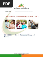 CHCDIS012 Student Assessment Booklet.v1.0 | PDF | Empowerment | Autonomy