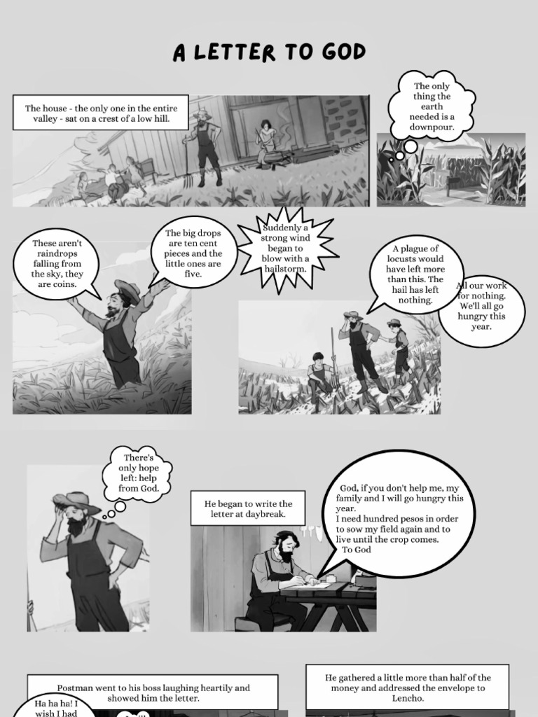 Comic Strip On A Letter To God HHW | PDF
