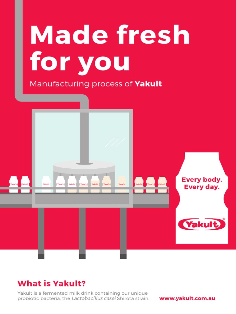 Yakult MadeFreshForYou Manufacturing Process | PDF | Probiotic ...
