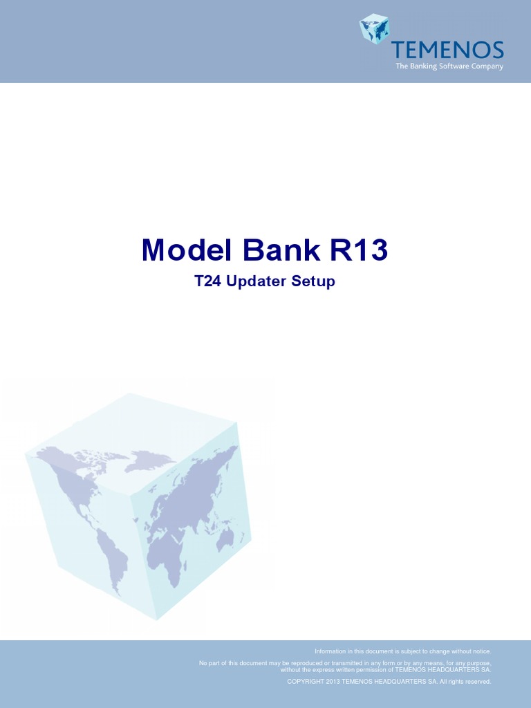 Model Bank R13: T24 Updater Setup | PDF | Zip (File Format) | Operating ...