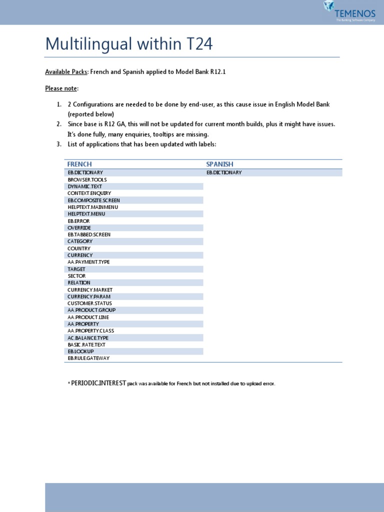 Multilingual T24 Setup | PDF | Computers