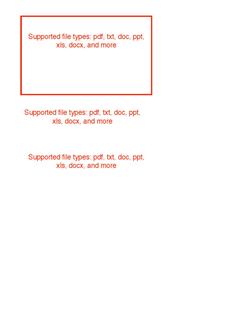A Simple PDF File: Supported File Types: PDF, TXT, Doc, PPT, XLS, Docx ...