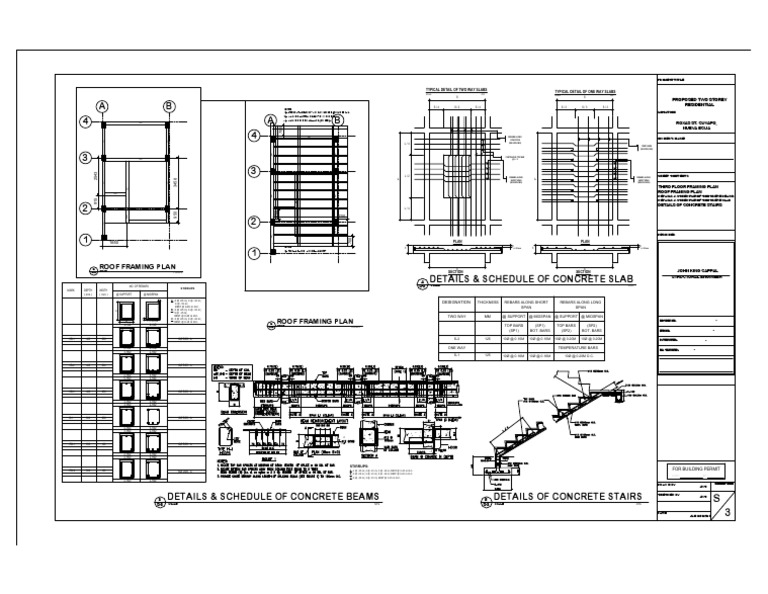 A B 4 A B 4: Details & Schedule of Concrete Slab | PDF | Design ...