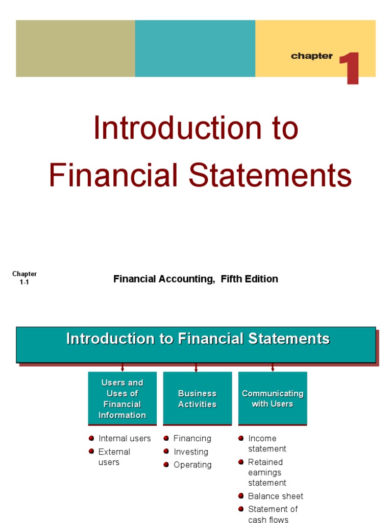 Introduction To Financial Statements: Financial Accounting, Fifth ...