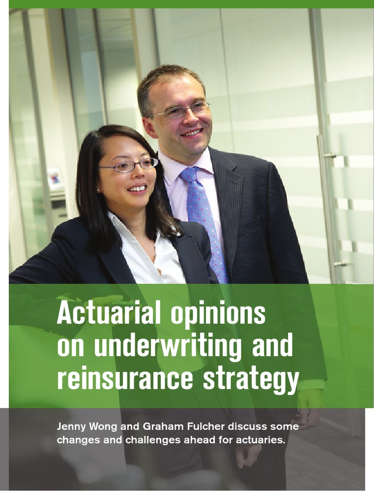 The Role of An Actuary | PDF | Actuary | Reinsurance