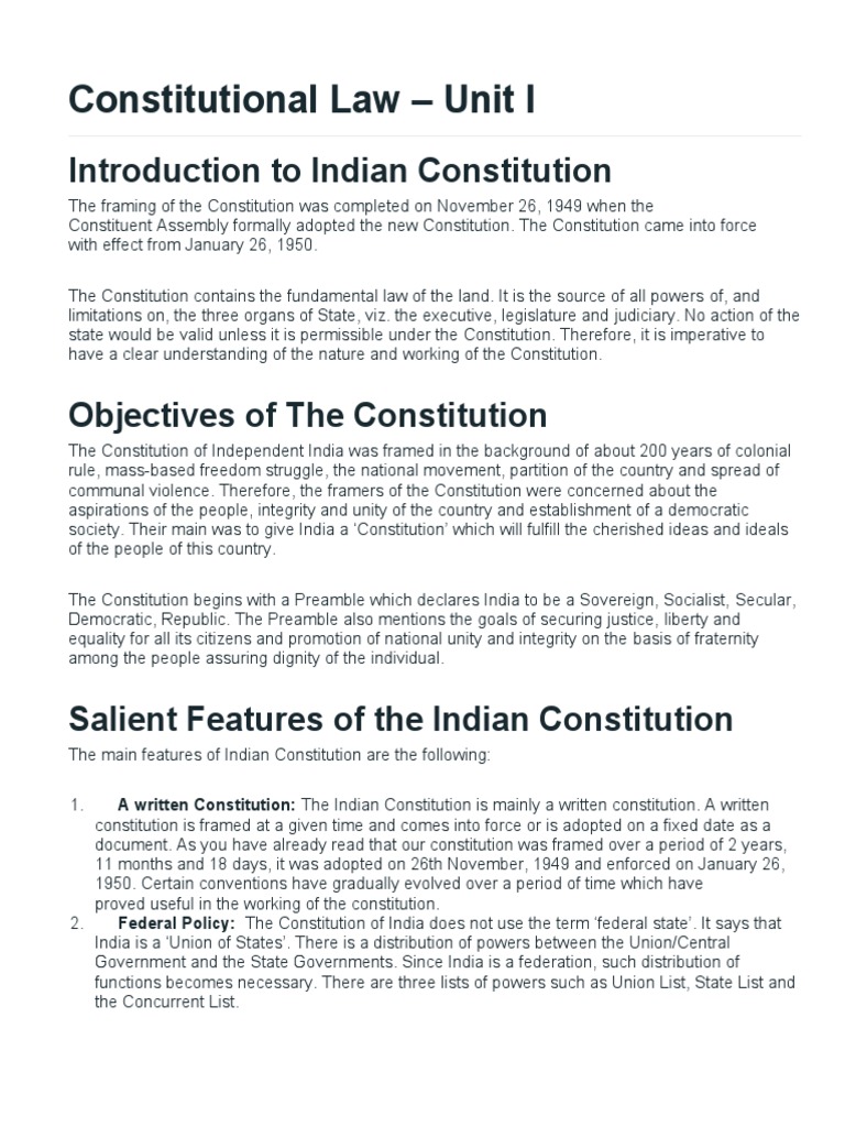 Constitutional Law Notes | PDF