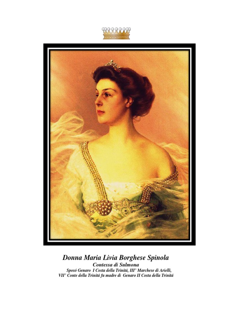 DONNA MARIA LIVIA BORGHESE SPINOLA Di COSTA | PDF