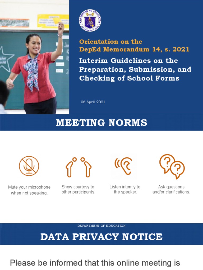 Interim Guidelines On The Preparation, Submission, and Checking of ...