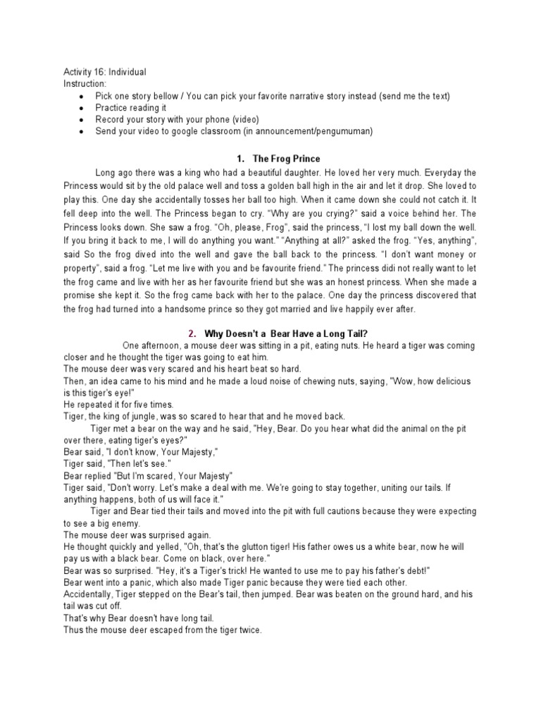 Contoh Tugas Daring Bahasa Inggris Recount Text Kelas 9 | PDF