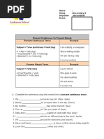 So That and In Order To Exercises | PDF