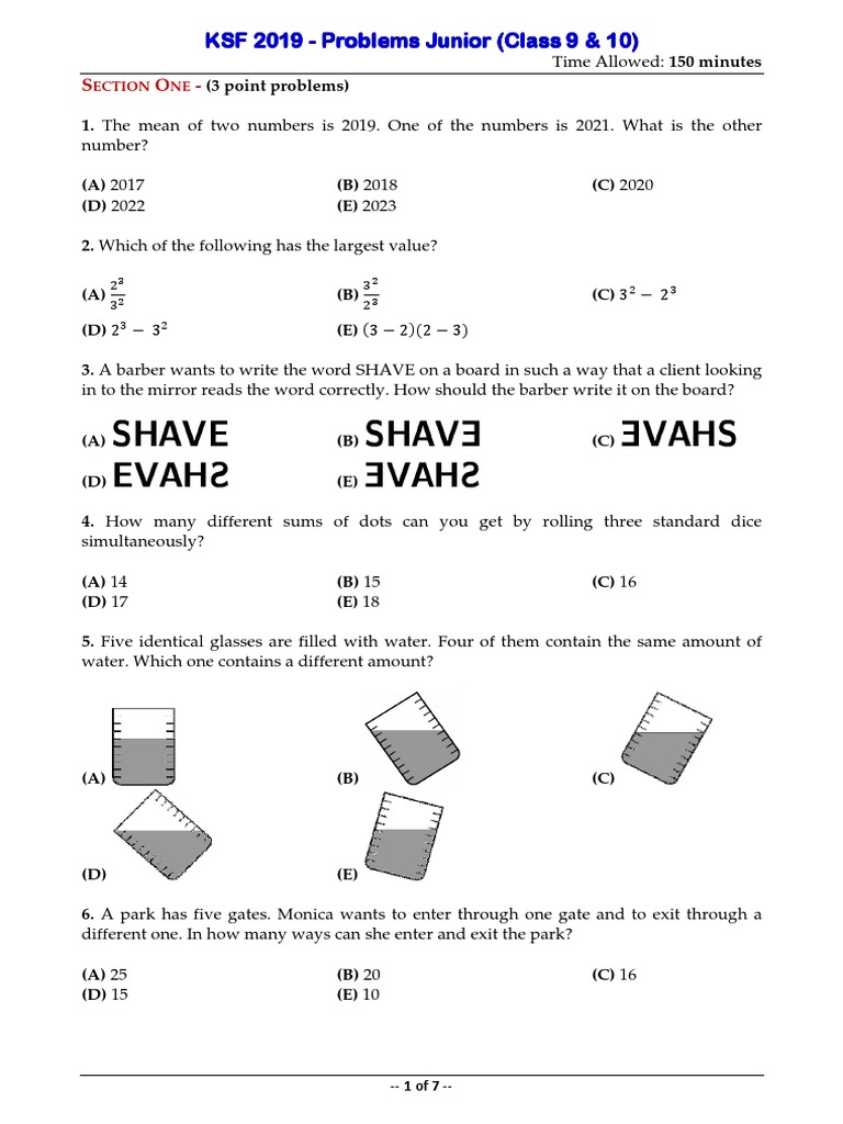 Analysis of a Standardized Test Containing Mathematics Word Problems ...