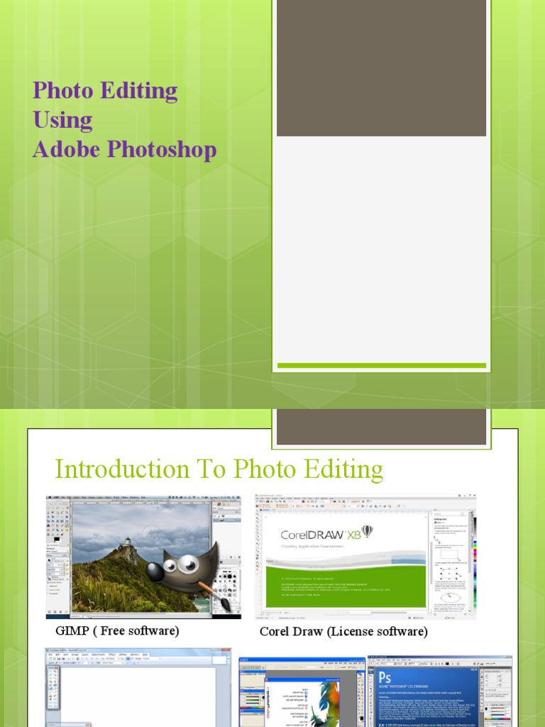 Introduction To Adobe Photoshop | PDF | Adobe Photoshop | Application ...