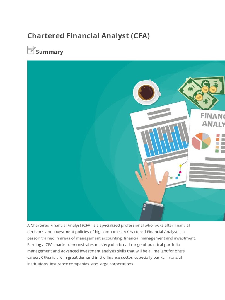 Chartered Financial Analyst | PDF | Financial Analyst | Economies