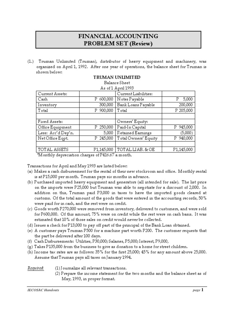 Accounting Handouts | PDF | Cost Accounting | Cost