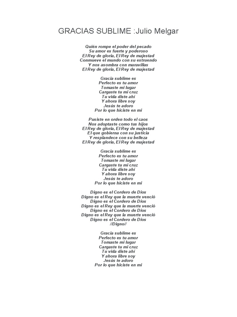 GRACIAS SUBLIME:Julio Melgar | PDF