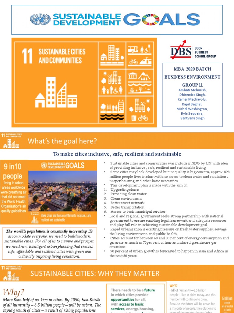 Sustainable Cities: Challenges & Solutions | PDF | Sustainable City ...