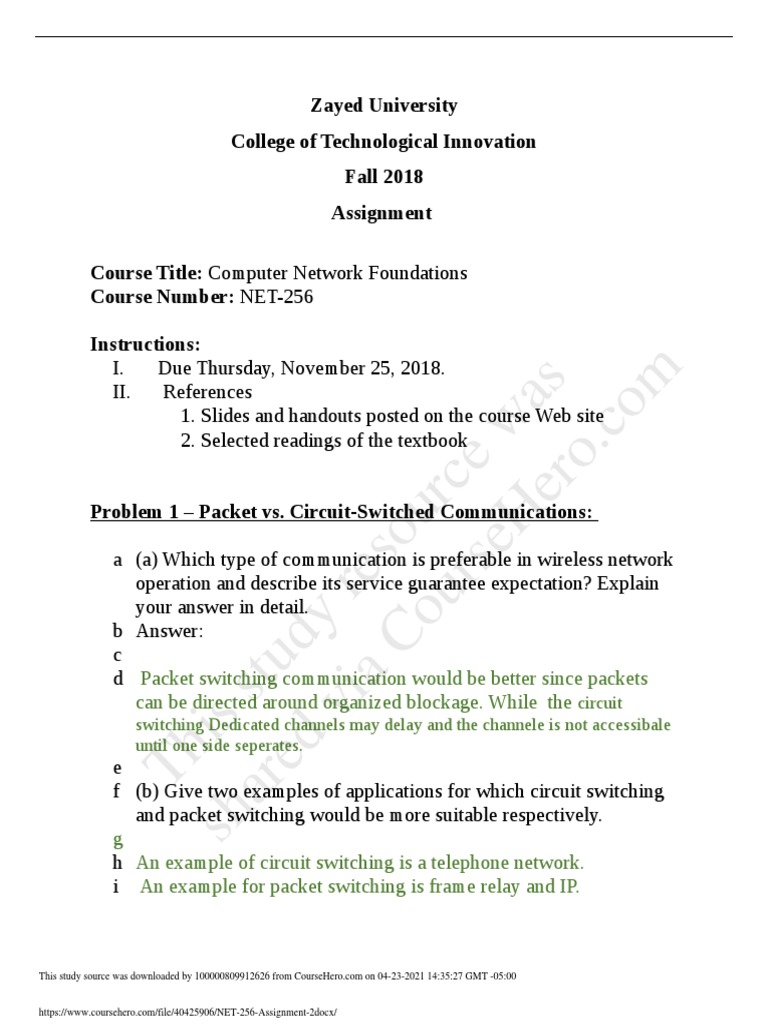 Net 256 Assignment 2 Pdf Ip Address Router Computing 