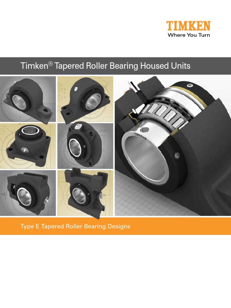 C-TIMKEN-Tipo E | PDF | Bearing (Mechanical) | Mechanical Engineering