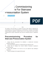 Pre-Action System Testing Procedure | PDF | Fire Sprinkler System | Valve