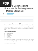 Inspection Checklist For Installation of Earthing System | PDF ...