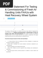 Fans Testing & Commissioning Format-R0 | PDF | Mechanical Fan | Duct (Flow)