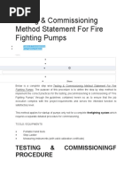 PPM Method Statement and Risk Analysis | PDF | Firefighting | Safety