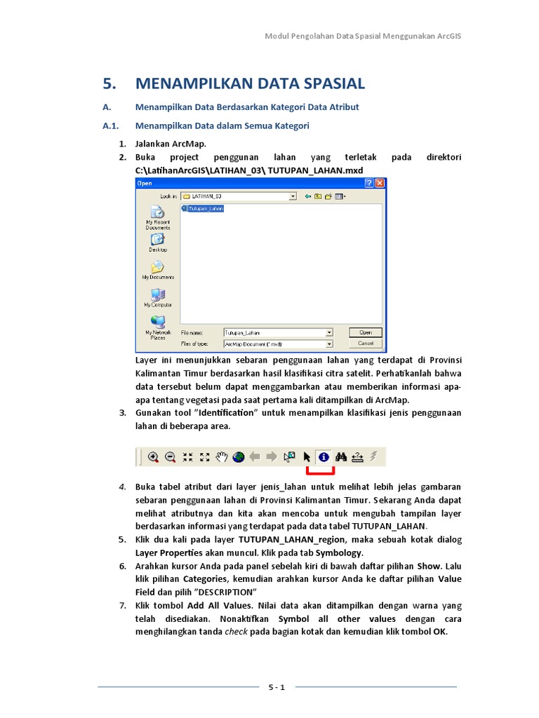 Menampilkan Data Spasial Arcgis | PDF
