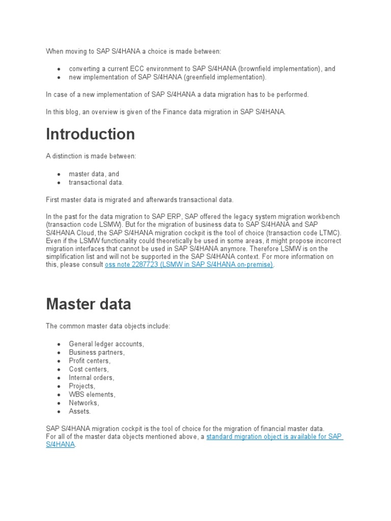 SAP FI DATA MIGRATION ACTIVITY | PDF | Balance Sheet | Information Technology Management