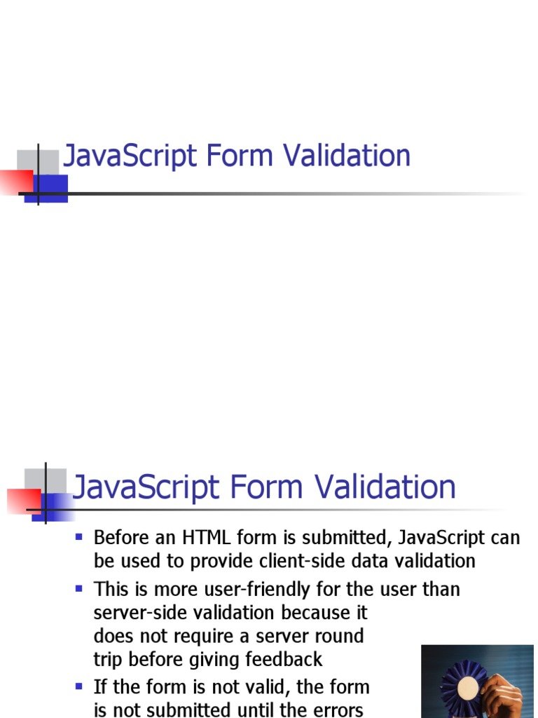 Javascript Validation | PDF | Java Script | Web Development